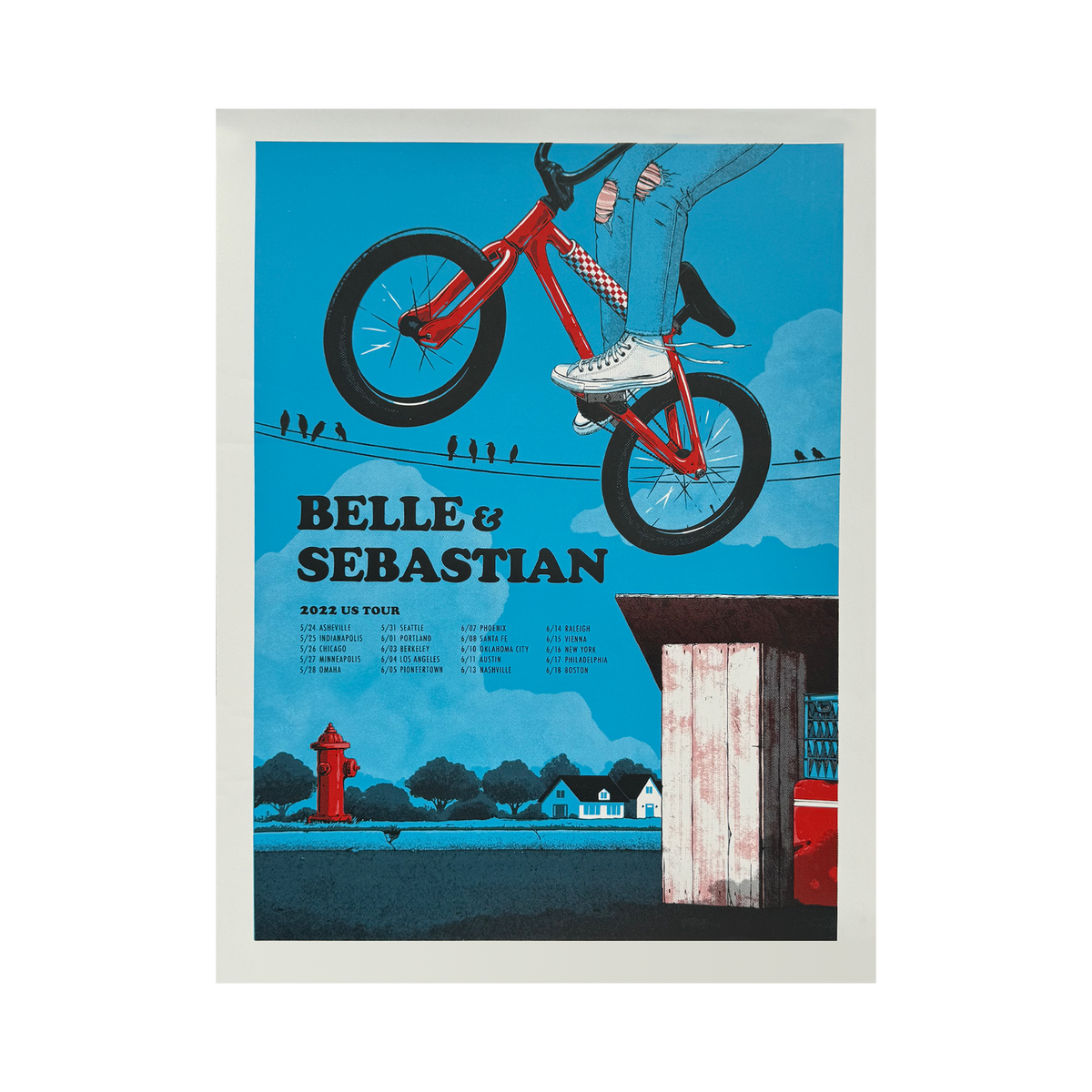 2022 US Tour Poster – Belle & Sebastian
